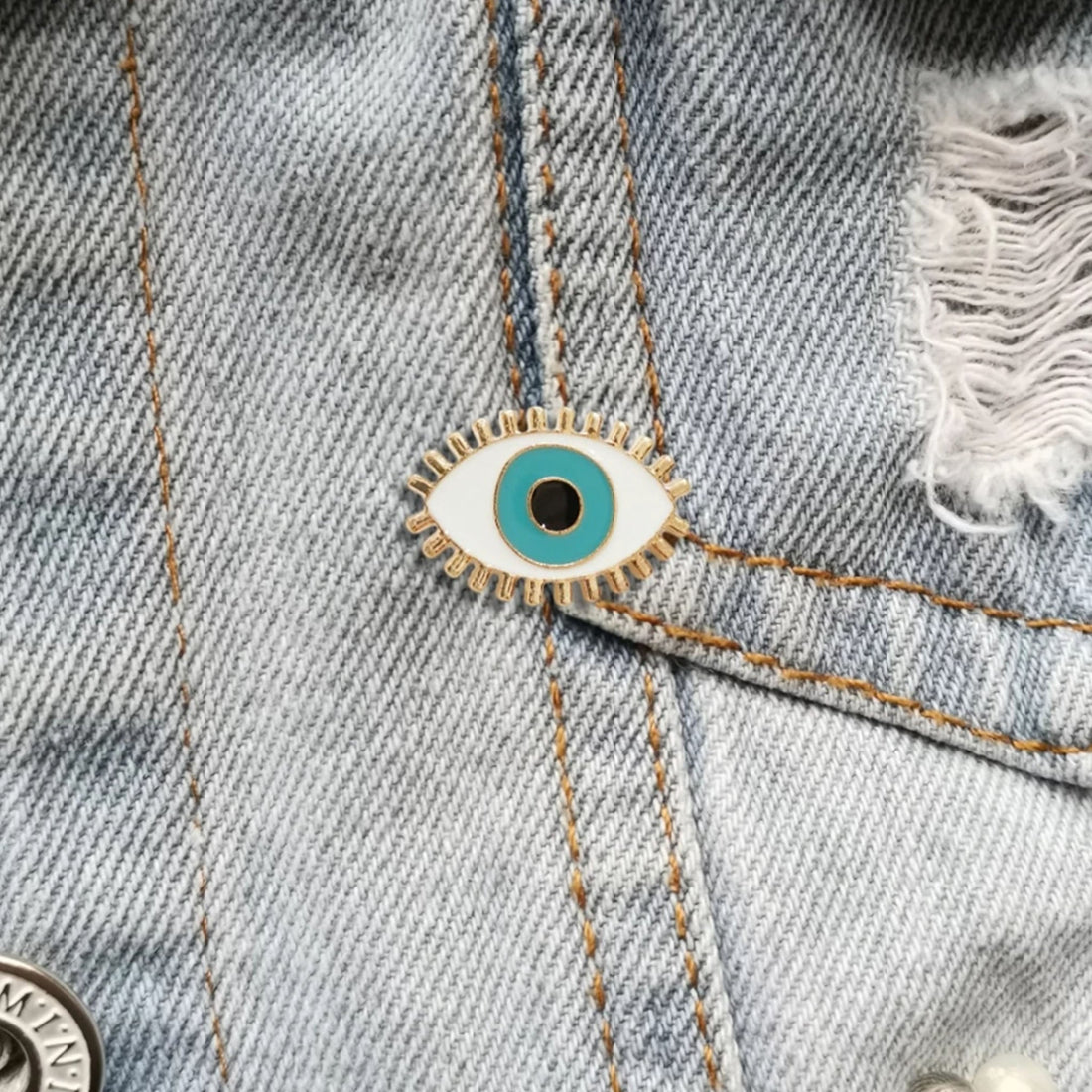 Evil Eye - Enamel Pin - Muse + Moonstone | Enamel Pin