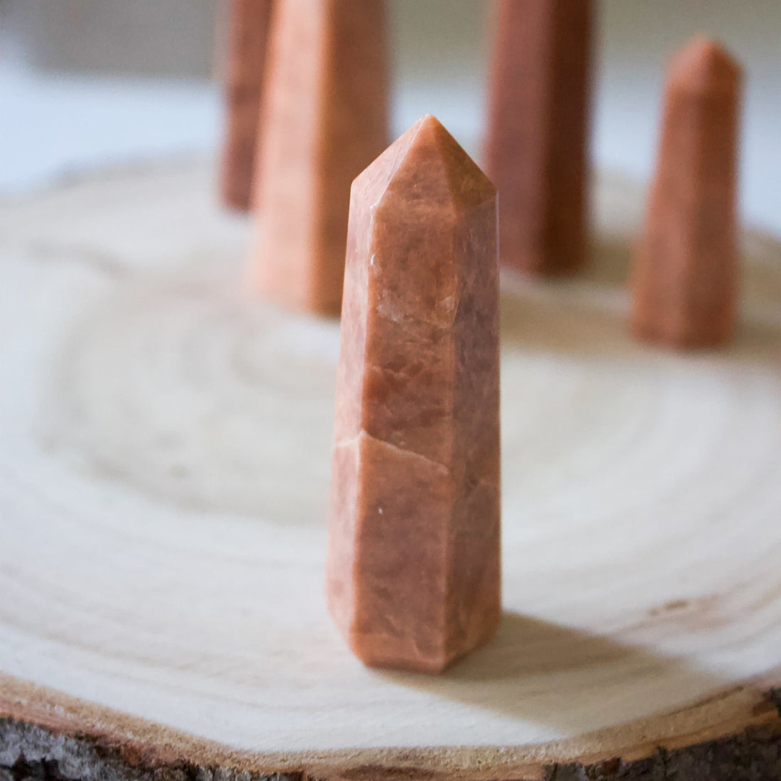 Pink Moonstone Crystals - Polished Points | Muse + Moonstone – Muse ...