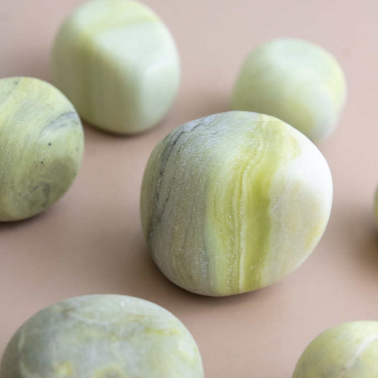 Serpentine (Infinite) - Tumbled Stones - Muse + Moonstone Crystals